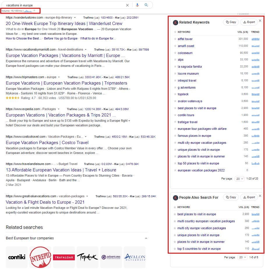 Use Keywords Everywhere Ludapros